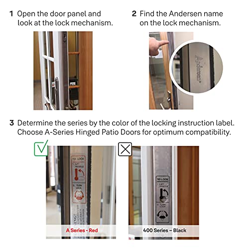 Yale Security Assure Lock for Andersen Patio Doors, Wi-Fi and Bluetooth, Black (YRM276-CB1-BLK)