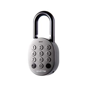 Igloohome Smart Padlock with Silicone Cover Kit - Smart Lock, No Internet Needed, Grant Remote Access via Bluetooth 4.1 / Pin / App (Android/iOS), - Lock for Gate, Bike, Locker, Chain, Storage Unit