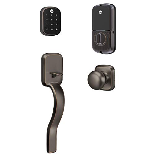 Yale Assure Lock SL, Wi-Fi Smart Lock with Ridgefield Handleset - Works with the Yale Access App, Amazon Alexa, Google Assistant, HomeKit, Phillips Hue and Samsung SmartThings, Oil Rubbed Bronze