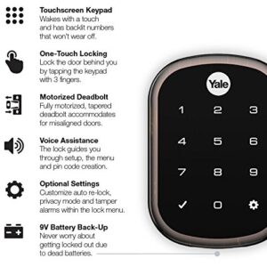 Yale Assure Lock SL - Key Free Smart Lock with Touchscreen Keypad - Works with Apple HomeKit and Siri, Oil Rubbed Bronze