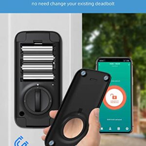 LaView Smart Lock + Connect Wi-Fi Bridge, Enabled Connect WiFi & Bluetooth Smart Door Lock, Wireless & Keyless Entry Door Lock, Fits Your Existing Deadbolt, Compatible with Alexa & Google Assistant