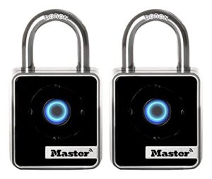 master lock padlock, bluetooth lock, 1-29/32 in. wide, 4400 (pack of 2)