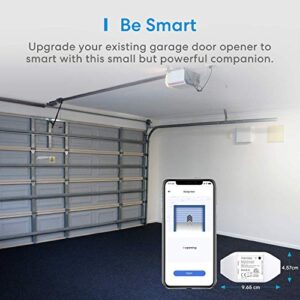 meross Smart Garage Door Opener Remote, APP Control, Compatible with Alexa, Google Assistant and SmartThings, Multiple Notification Modes, No Hub Needed