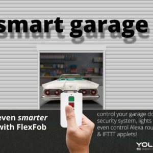 YoLink 1/4 Mile World's Longest Range Smart Wireless Garage Door Opener, App Control, Compatible with Alexa IFTTT, YoLink Hub Required