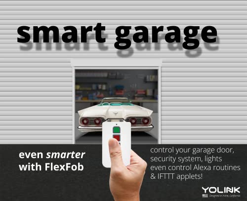 YoLink 1/4 Mile World's Longest Range Smart Wireless Garage Door Opener, App Control, Compatible with Alexa IFTTT, YoLink Hub Required