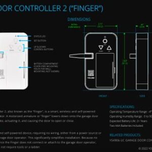 YoLink 1/4 Mile World's Longest Range Smart Wireless Garage Door Opener, App Control, Compatible with Alexa IFTTT, YoLink Hub Required