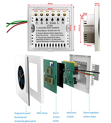 Wireless Garage Door Opener Remote WiFi Switch Universal Controlled by Smartphone for Automatic Gate Opener System (Without Door Sensor)