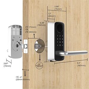 ULTRALOQ U-Bolt Pro Smart Lock + ULTRALOQ Lever Smart Lock + 2 x Bridge WiFi Adaptor, Keyless Entry Bluetooth Fingerprint Digital Keypad Door Lock