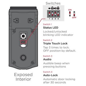 Kwikset - Kevo 99250-203 Kevo 2nd Gen Bluetooth Touch-to-Open Deadbolt Smart Lock featuring SmartKey Security, Venetian Bronze