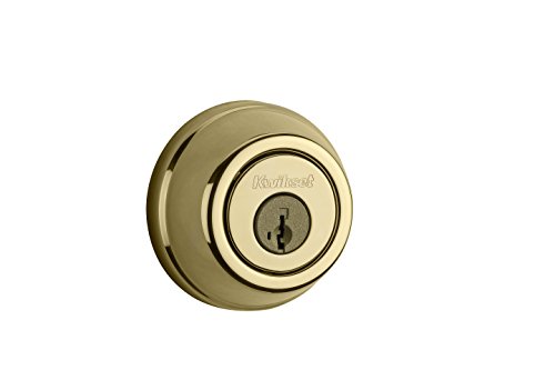 Kwikset 910 Signature Series Traditional Deadbolt featuring SmartKey Security and Home Connect Technology 99100-061 in Lifetime Polished Brass