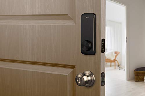 Alfred DB2-B Smart Door Lock Deadbolt Touchscreen Keypad, Pin Code + Key Entry + Bluetooth, Up to 20 Pin Codes (Black)