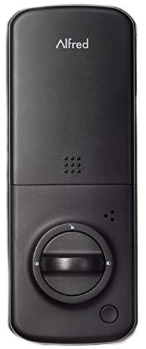 Alfred DB2-B Smart Door Lock Deadbolt Touchscreen Keypad, Pin Code + Key Entry + Bluetooth, Up to 20 Pin Codes (Black)