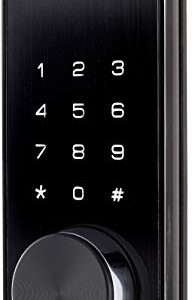 Alfred DB2-B Smart Door Lock Deadbolt Touchscreen Keypad, Pin Code + Key Entry + Bluetooth, Up to 20 Pin Codes (Black)