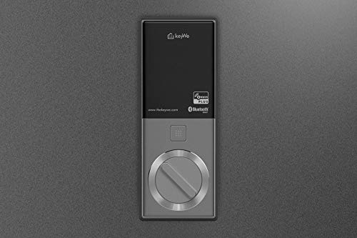 KeyWe Smart Lock,Bluetooth and Z-Wave Plus Enabled,Compatible with Alexa,Works with Smartthings,Gray,Ansi Grade 2 Deadbolt Included