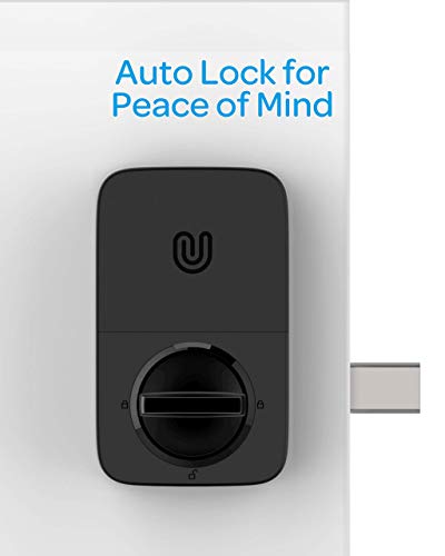 ULTRALOQ U-Bolt Smart Door Lock Black with Bridge WiFi Adaptor and AA Ultra Lithium Battery (Pack of 8), 5-in-1 Keyless Entry Door Lock with WiFi, Bluetooth and Keypad