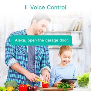 Lomota Smart WiFi Garage Door Opener Remote, Tuya Smart Life APP Control, Work with Alexa and Google Assistant, No Hub Needed