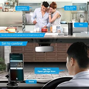 EVERSECU Tuya Smart WiFi Switch Garage Door Opener Controller Work with Alexa Echo Google Home SmartLife/Tuya APP Control No Hub Required