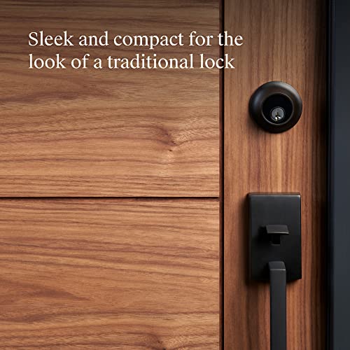 Level Lock Smart Lock Touch Edition - Smart Deadbolt for Keyless Entry Using Touch, Key Card or Smartphone, Bluetooth Lock, Compatible with Apple HomeKit, Matte Black