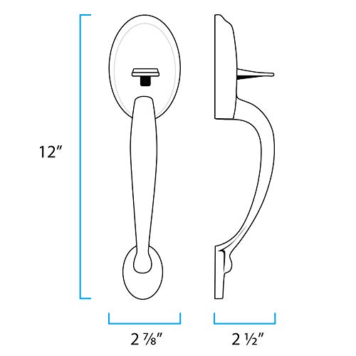 MiLocks BXF-02SN Digital Deadbolt Door Lock and Passage Handleset Combo with Keyless Entry via Remote Control and Keypad Code for Exterior Doors, Satin Nickel