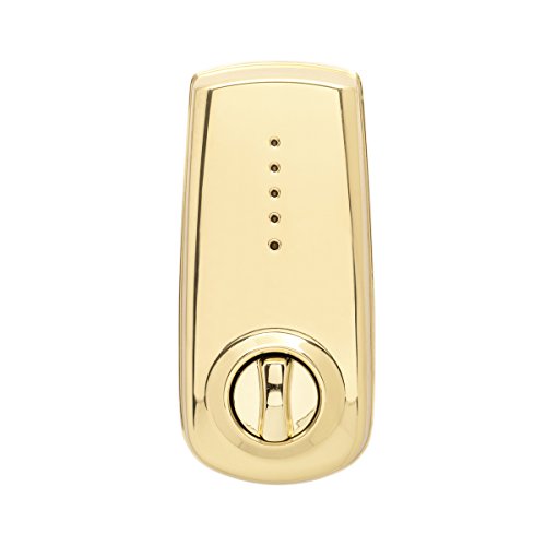 Hickory Hardware H076388-PB Securemote Bluetooth Enabled Deadbolt, Polished Brass