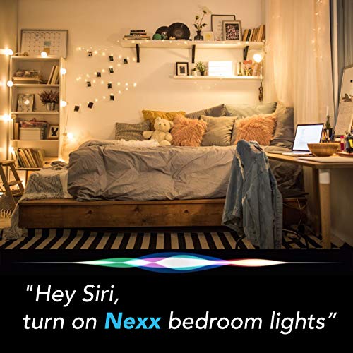 NEXX NXPG-100W WiFi Smart Plug with Geofencing Technology Control, Schedule and Monitor Appliances, TVs, Lamps, and More Using Smartphone, Siri, Amazon Alexa, Google Assistant. No Hub Required, White