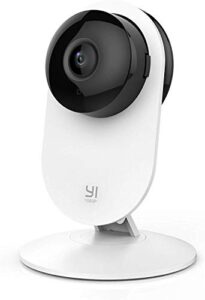 yi home security camera, 1080p 2.4g wifi ip indoor surveillance camera with night vision, motion detection, phone app, pet cat dog cam works with alexa and google assistance