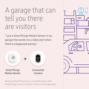 Samsung SmartThings GP-U999SJVLBAA Magnetic Motion Sensor, White, 1 Count (Pack of 1)