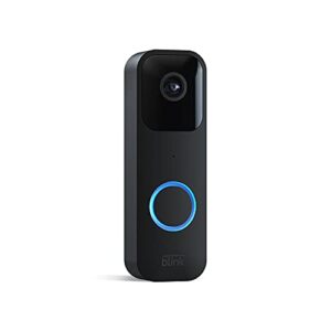 blink video doorbell | two-way audio, hd video, motion and chime app alerts and alexa enabled — wired or wire-free (black)