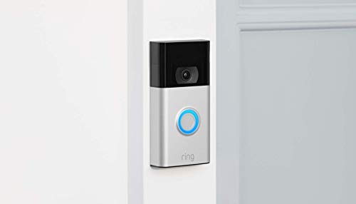 Ring Video Doorbell - 1080p HD video, improved motion detection, easy installation – Satin Nickel