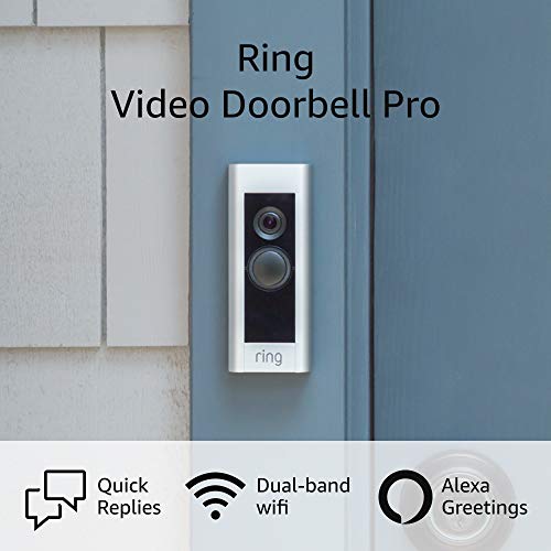 Ring Video Doorbell Pro – Upgraded, with added security features and a sleek design (existing doorbell wiring required)