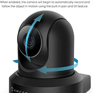 Amcrest 4MP ProHD Indoor WiFi Camera, Security IP Camera with Pan/Tilt, Two-Way Audio, Night Vision, Remote Viewing, 4-Megapixel @30FPS, Wide 90° FOV, IP4M-1041B (Black)