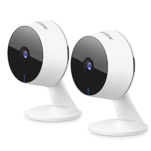 LaView Home Security Camera HD 1080P(2 Pack) Motion Detection,Include 2 SD Cards,Two-Way Audio,Night Vision,WiFi Indoor Surveillance Wired for Baby/pet,Alexa and Google,Cloud Service (US Server)