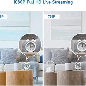 LaView Home Security Camera HD 1080P(2 Pack) Motion Detection,Include 2 SD Cards,Two-Way Audio,Night Vision,WiFi Indoor Surveillance Wired for Baby/pet,Alexa and Google,Cloud Service (US Server)