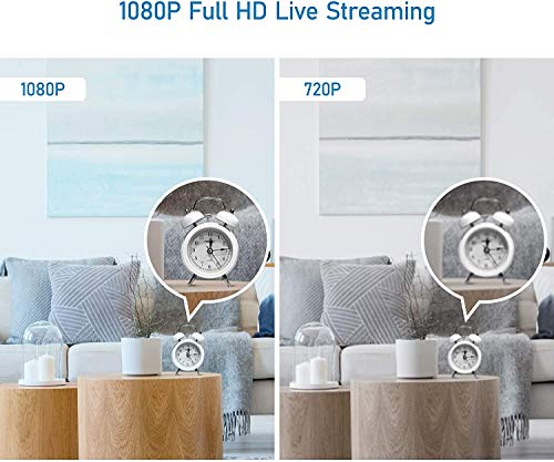 LaView Home Security Camera HD 1080P(2 Pack) Motion Detection,Include 2 SD Cards,Two-Way Audio,Night Vision,WiFi Indoor Surveillance Wired for Baby/pet,Alexa and Google,Cloud Service (US Server)