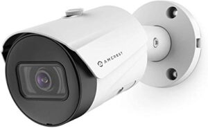 amcrest ultrahd 5mp outdoor poe camera 2592 x 1944p bullet ip security camera, outdoor ip67 waterproof, 103° viewing angle, 2.8mm lens, 98.4ft night vision, 5-megapixel, ip5m-b1186ew-28mm (white)