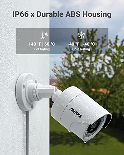 ANNKE 5MP Lite Wired Security Camera System with AI Human/Vehicle Detection, H.265+ 8CH Surveillance DVR with 1TB Hard Drive and 8 x 1080p HD Outdoor CCTV Camera, 100 ft Night Vision, Remote Access