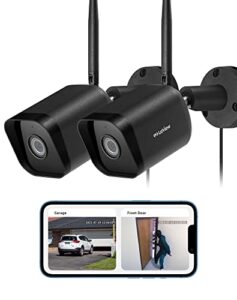 laview outdoor security cameras 1080p hd,cameras for home security with ai human detection,waterproof ip65,2-way audio,clear night vision,2.4g wifi,sd card slot&us cloud storage,work with alexa,onvif