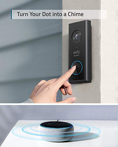 eufy security, Video Doorbell (Battery-Powered) Kit, 2K Resolution, 180-Day Battery Life, Encrypted Local Storage, No Monthly Fees, HomeBase with High-Power Wi-Fi and Built-in Storage