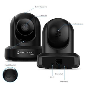 Amcrest ProHD 1080P WiFi 2MP (1920TVL) Indoor Pan/Tilt Security Wireless IP Camera IP2M-841B (Black)