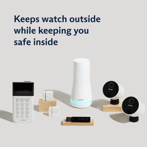 SimpliSafe 7 Piece Wireless Outdoor Camera Home Security System - Optional 24/7 Professional Monitoring - No Contract - Compatible with Alexa and Google Assistant