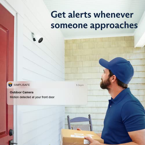 SimpliSafe 7 Piece Wireless Outdoor Camera Home Security System - Optional 24/7 Professional Monitoring - No Contract - Compatible with Alexa and Google Assistant