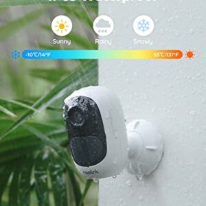 REOLINK Wireless Security Camera System Battery/Solar Powered, No Hub Needed, PIR Motion Detection, 1080p 100% Wire-Free Weatherproof, for Home Surveillance Indoor/Outdoor Use, Argus 2E