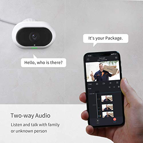 Security Camera Outdoor, blurams Cameras for Home Security 2-Way Audio, Starlight Night Vision, Facial Recognition, Siren, Weatherproof, Cloud/Local Storage, Works with Alexa& Google Assistant& IFTTT