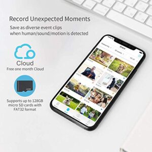 Security Camera Outdoor, blurams Cameras for Home Security 2-Way Audio, Starlight Night Vision, Facial Recognition, Siren, Weatherproof, Cloud/Local Storage, Works with Alexa& Google Assistant& IFTTT