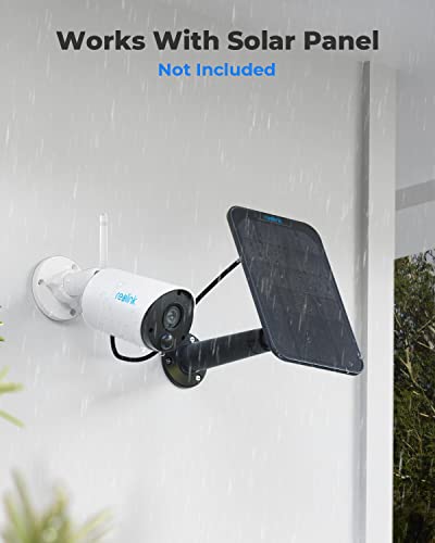 Reolink Wireless Security Camera Outdoor, 1080P HD, Rechargeable Battery-Powered, 2.4GHz WiFi, Night Vision, 2-Way Talk, Works with Alexa, Local SD Storage, Set up in Minutes, No Hub Needed– Argus Eco