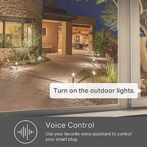 Kasa Outdoor Smart Plug, Smart Home Wi-Fi Outlet with 2 Sockets, IP64 Weather Resistance, Compatible with Alexa, Google Home & IFTTT, No Hub Required, ETL Certified(EP40)