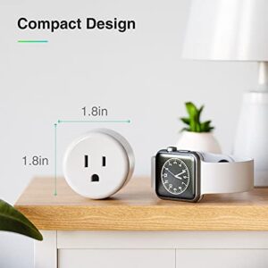 GHome Smart Mini Smart Plug, WiFi Plug Outlet Timer Smart Socket Works with Alexa and Google Home, APP Control, No Hub Required, ETL FCC Listed, 2.4GHz WiFi Only