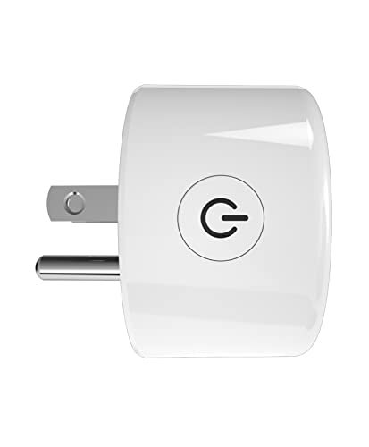 GHome Smart Mini Plug Compatible with Alexa and Google Home, WiFi Outlet Socket Remote Control with Timer Function, Only Supports 2.4GHz Network, No Hub Required, ETL FCC Listed (4 Pack), White