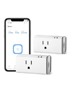 sonoff s31 wifi smart plug with energy monitoring, 15a smart outlet socket etl certified, work with alexa & google home assistant, ifttt supporting, 2.4 ghz wi-fi only 2-pack