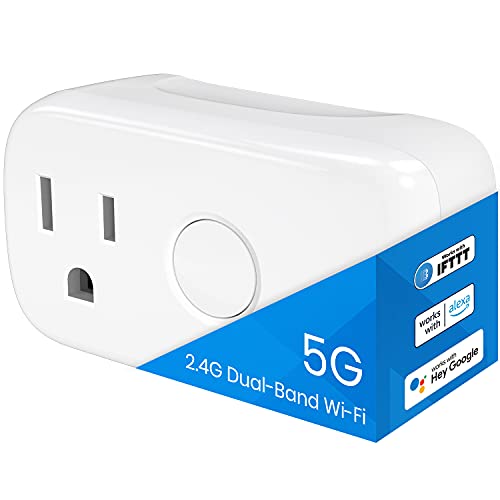 BroadLink Smart Plug Mini, Smart Wi-Fi Timer Outlet Socket Works with Alexa, Google Home, IFTTT, Support Both 2.4G and 5G Wi-Fi